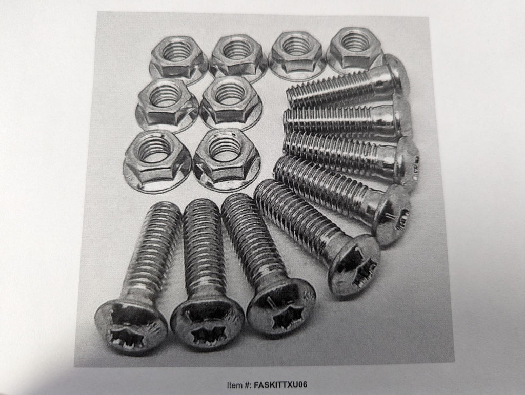 KITTXU06 Bottom Rail Torx Screw Set – Cummings Truck & Trailer Parts