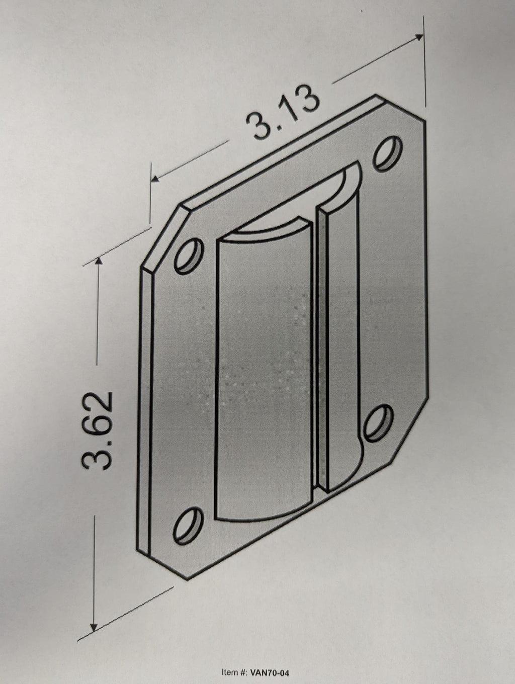 VAN70-04 Crossmember Clip – Cummings Truck & Trailer Parts